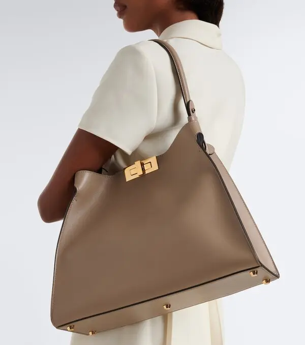 Fendi Way Medium Leather Shoulder Bag