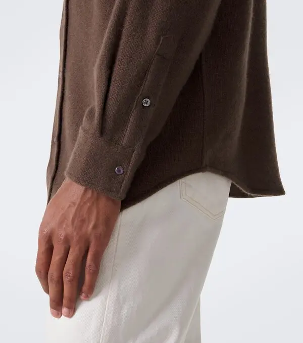 GOD'S TRUE CASHMERE Cashmere Shirt With Amethysts