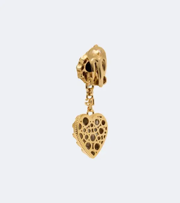 Dolce & Gabbana Sacro Cuore Embellished Clip-on Earrings