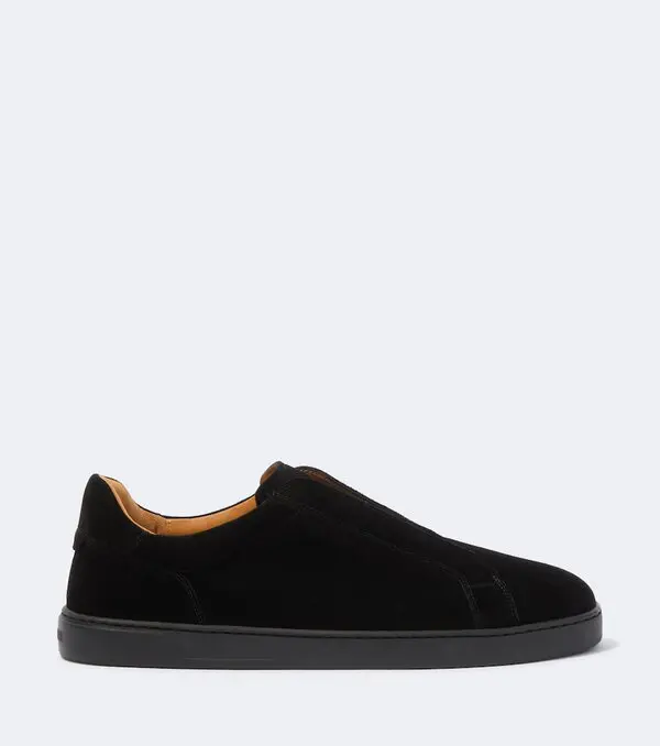 Magnanni Canelo Slip Suede Sneakers - Black