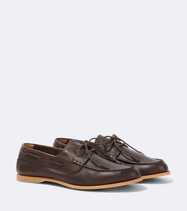 Frescobol Carioca Marina Leather Boat Shoes