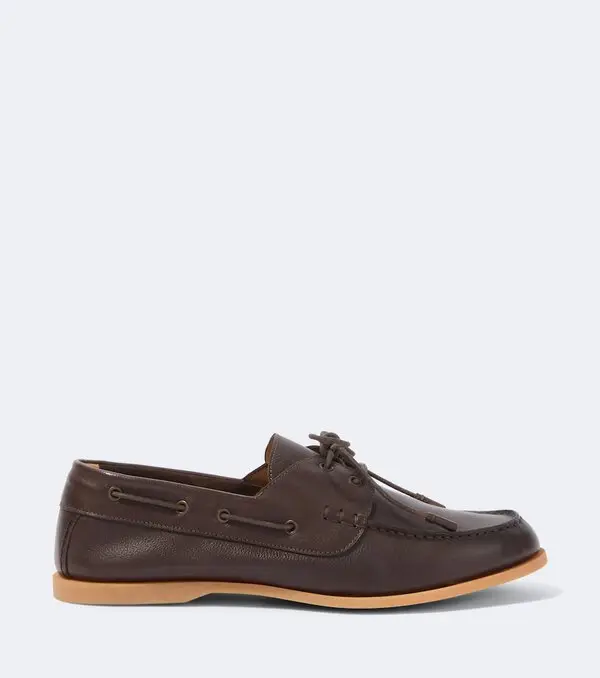 Frescobol Carioca Marina Leather Boat Shoes