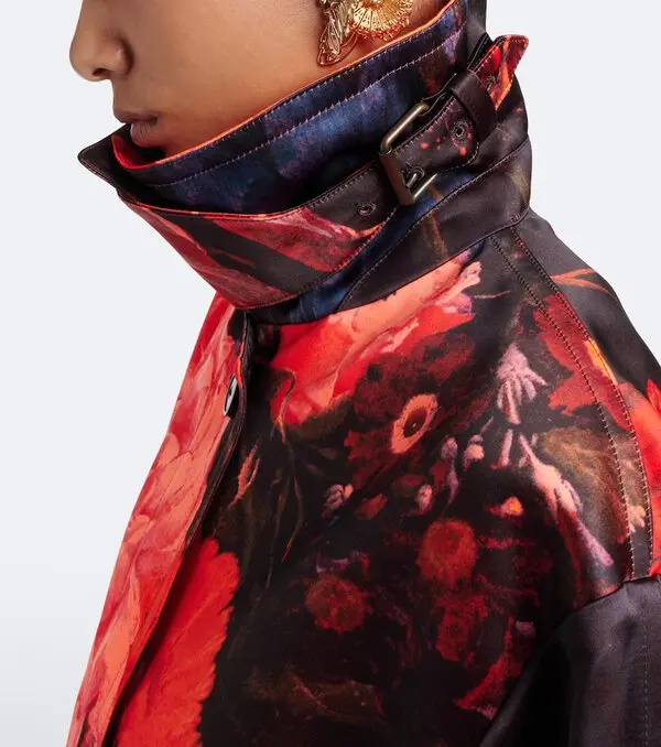 Dries Van Noten Floral Belted Coat