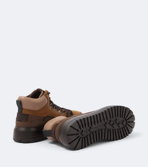 Bogner Antwerp Leather And Suede Lace-up Boots