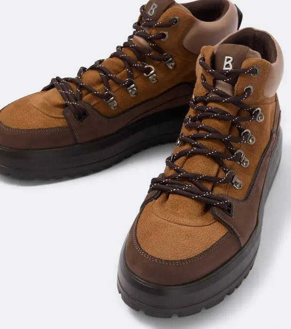Bogner Antwerp Leather And Suede Lace-up Boots