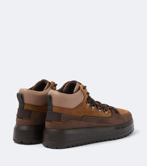 Bogner Antwerp Leather And Suede Lace-up Boots