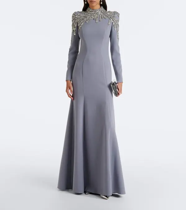 Jenny Packham Viper Crystal-embellished Gown
