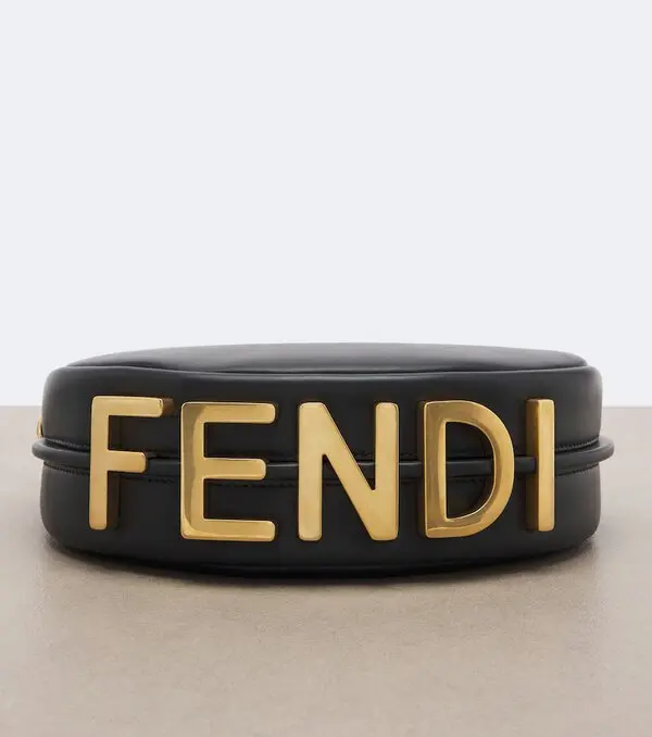 Fendi Graphy Mini Leather Shoulder Bag