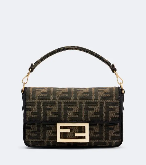 Fendi Baguette® Mini Ff Zucca Shoulder Bag
