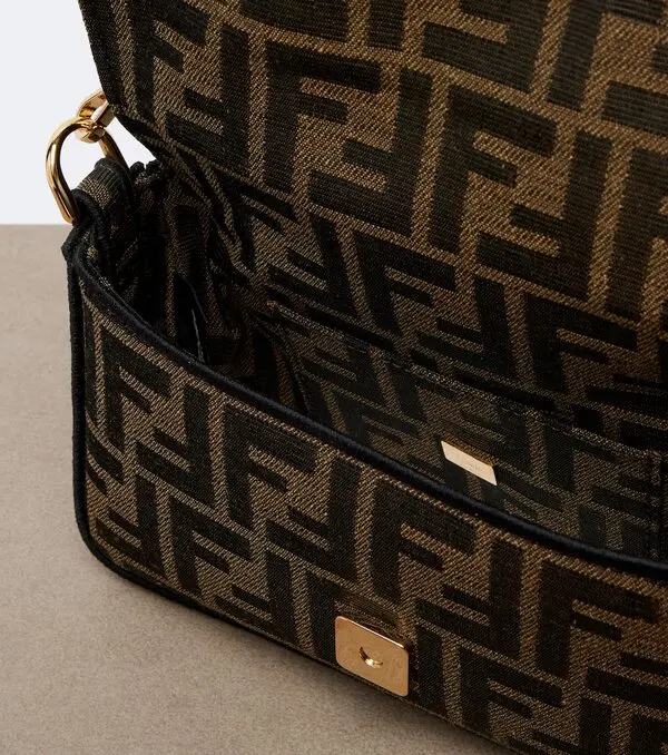 Fendi Baguette® Mini Ff Zucca Shoulder Bag