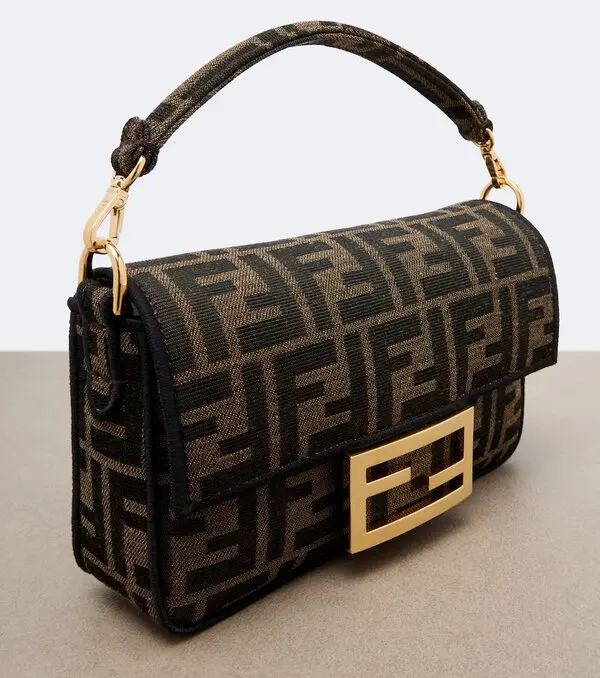 Fendi Baguette® Mini Ff Zucca Shoulder Bag