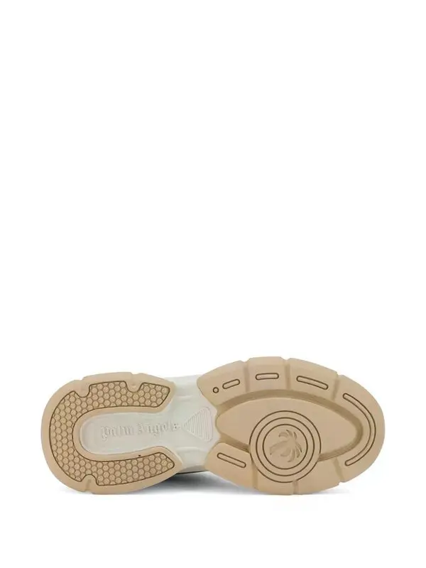 Palm Angels Mesh-panelled Leather Sneakers