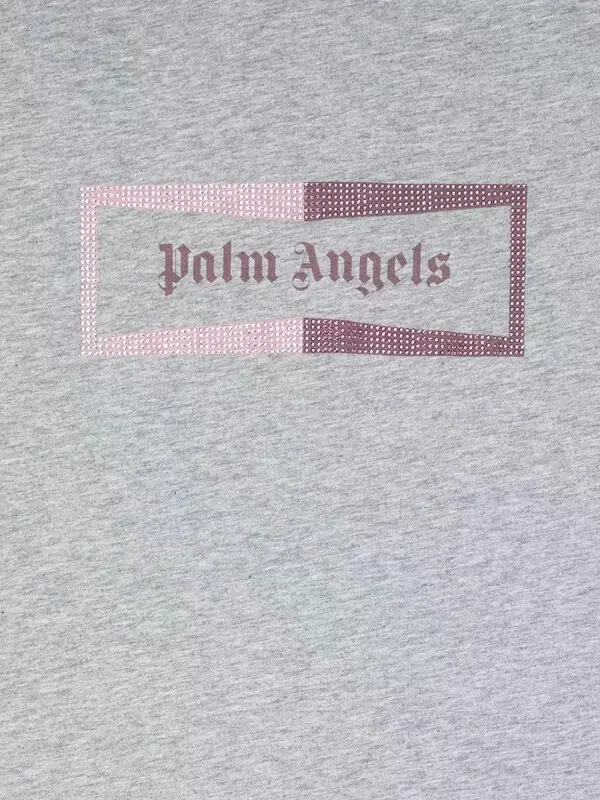 Palm Angels Rhinestone-embellished Logo T-shirt