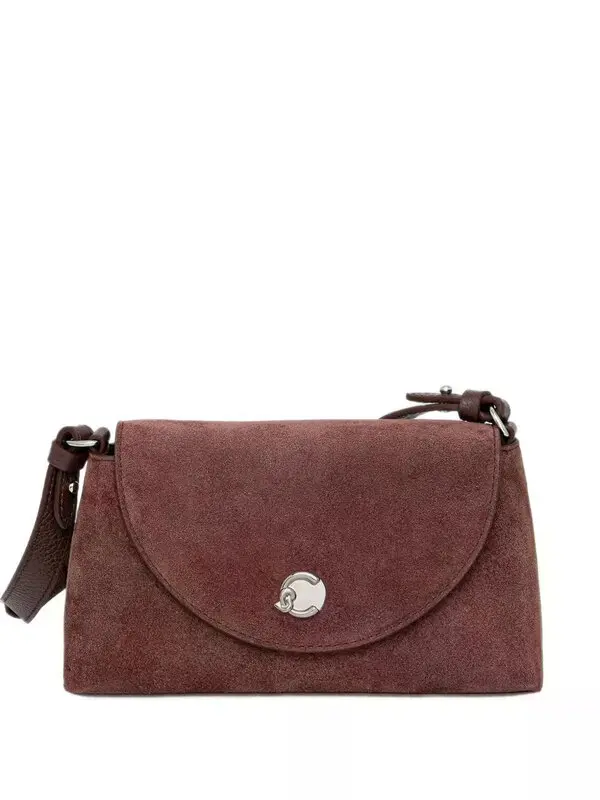 COCCINELLE Nikla Suede Logo-plaque Shoulder Bag