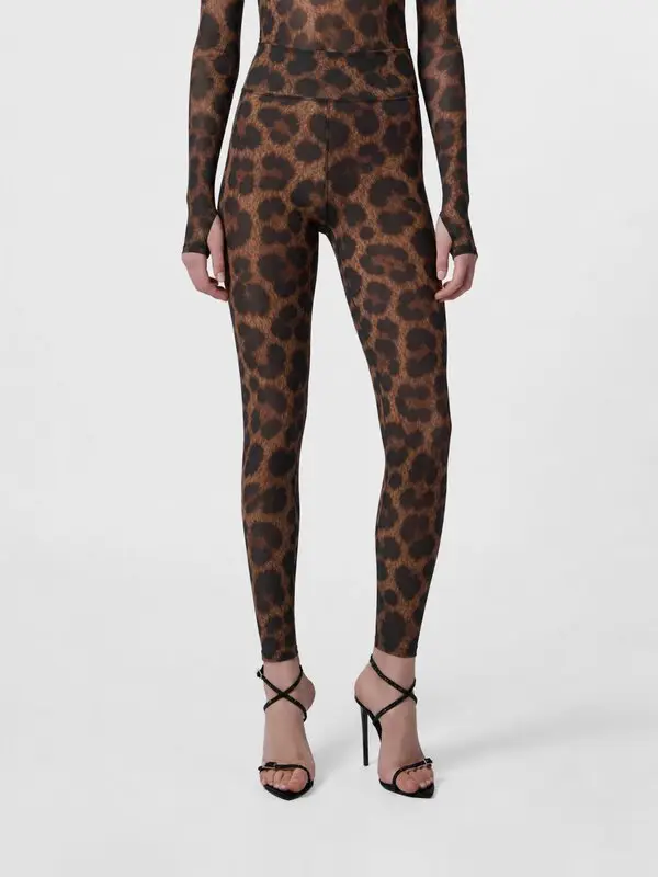 Philipp Plein Animal Print Jersey Skinny Fit Leggings With High Elasticated Waist - Multicolor