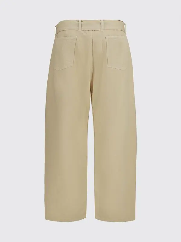 Magda Butrym Wide-leg Baggy Cotton Pants With An Adjustable Belt