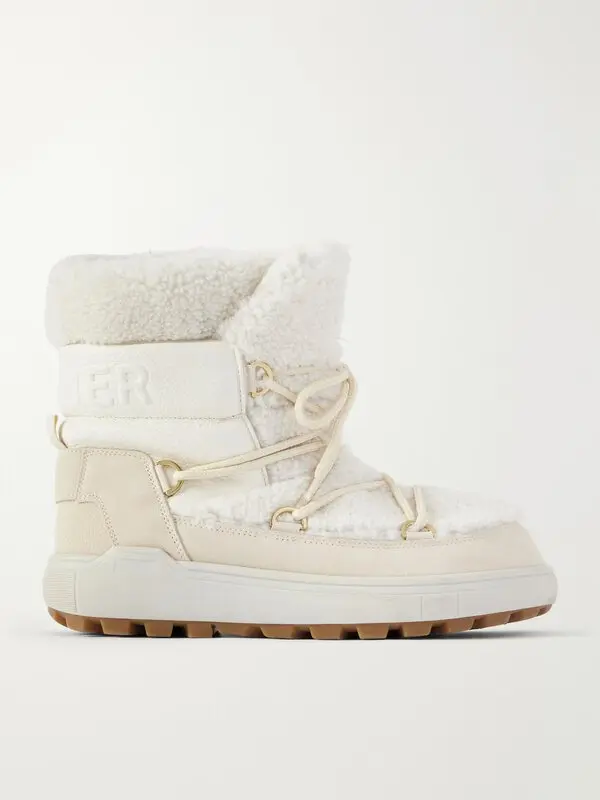 Bogner Chamonix S 10 C Suede-trimmed Shearling Snow Boots
