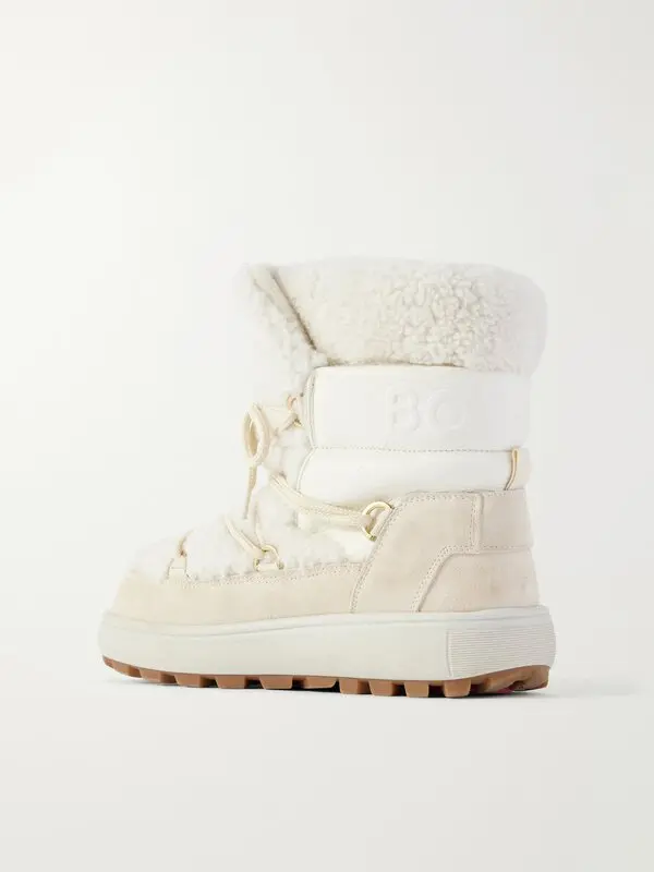 Bogner Chamonix S 10 C Suede-trimmed Shearling Snow Boots