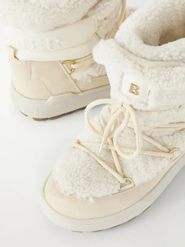 Bogner Chamonix S 10 C Suede-trimmed Shearling Snow Boots
