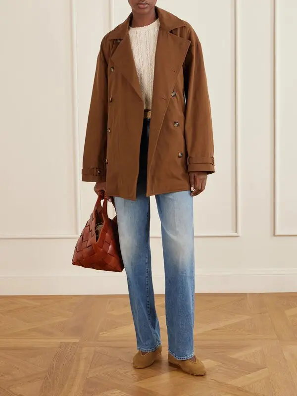 DÔEN Wolfe Belted Cotton-blend Trench Coat