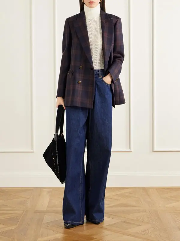 Veronica Beard Mazzy Cashmere Turtleneck Sweater Vest