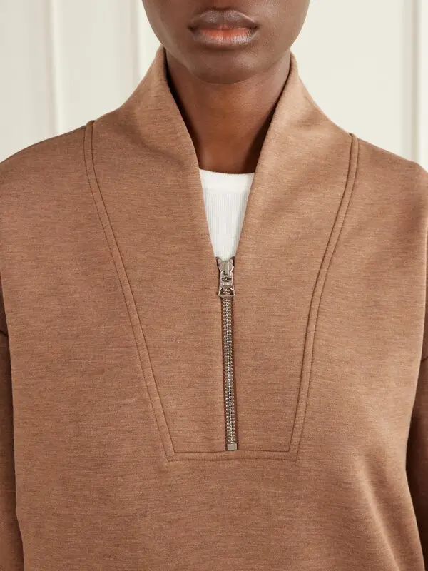 Varley Davidson Stretch-jersey Half-zip Sweatshirt