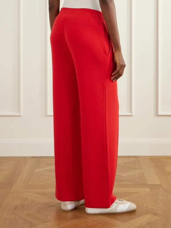 Varley Doublesoft™jersey Wide-leg Pants - Red
