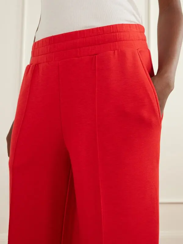 Varley Doublesoft™jersey Wide-leg Pants - Red
