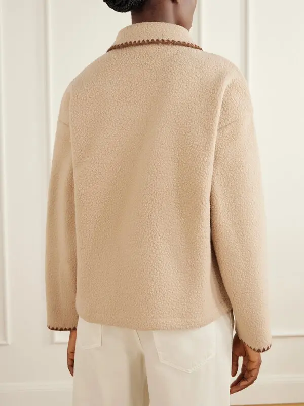 Varley Ruiko Embroidered Recycled-fleece Jacket
