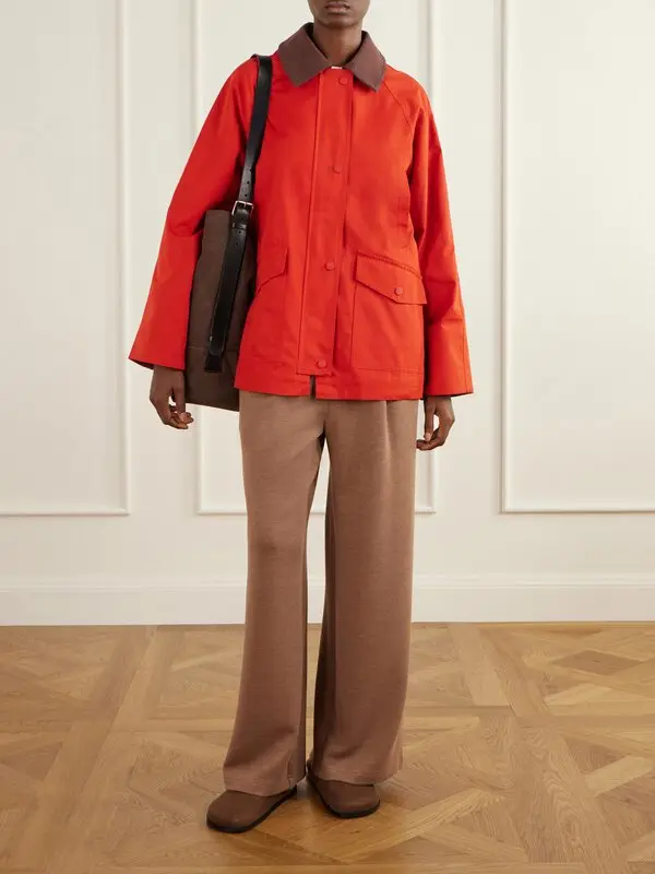 Varley Rylan Corduroy-trimmed Cotton-blend Twill Jacket