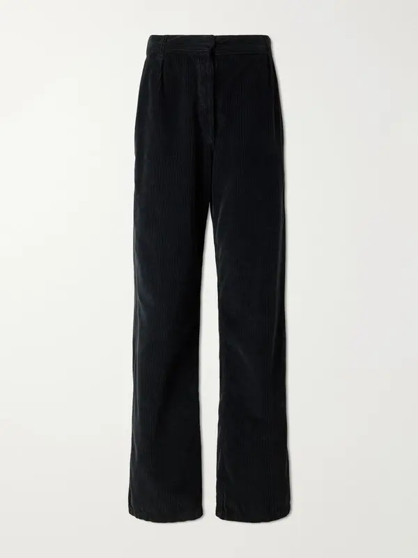 THE ROW Adler Cotton-corduroy Wide-leg Pants