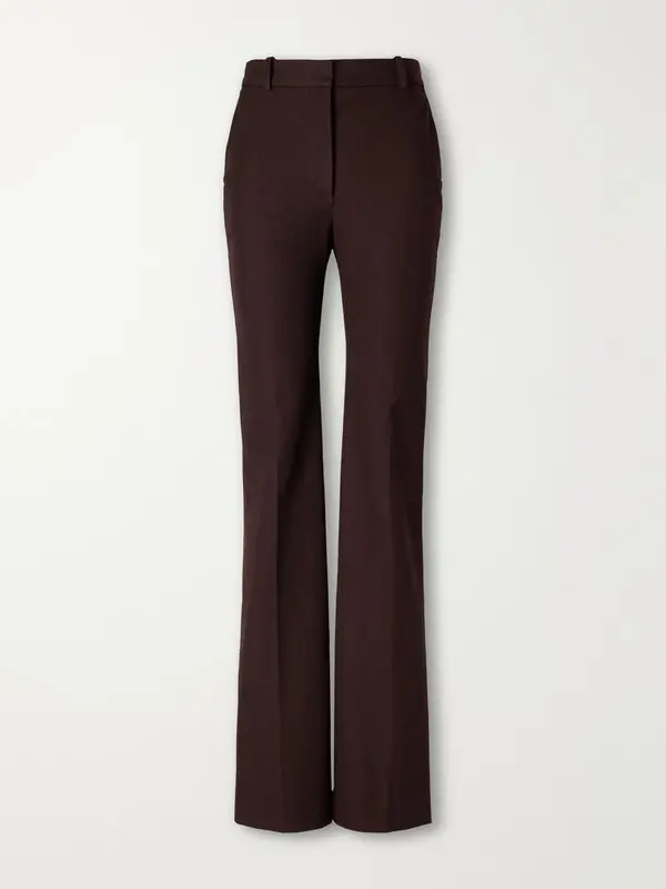 JOSEPH Tafira Stretch-gabardine Straight-leg Pants