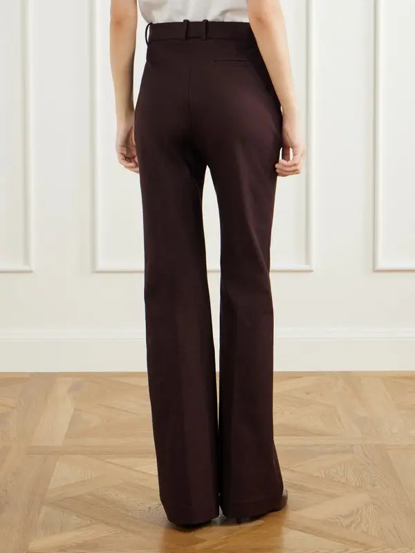 JOSEPH Tafira Stretch-gabardine Straight-leg Pants
