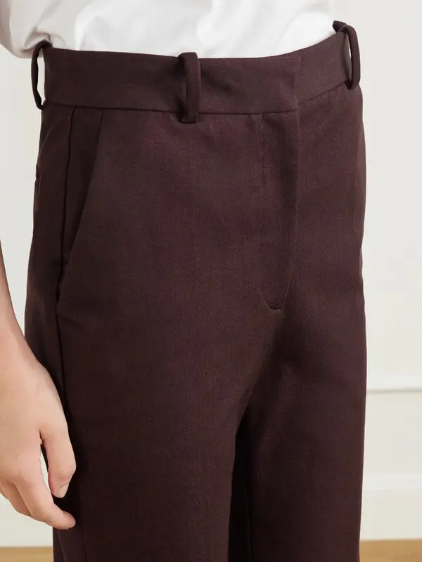 JOSEPH Tafira Stretch-gabardine Straight-leg Pants