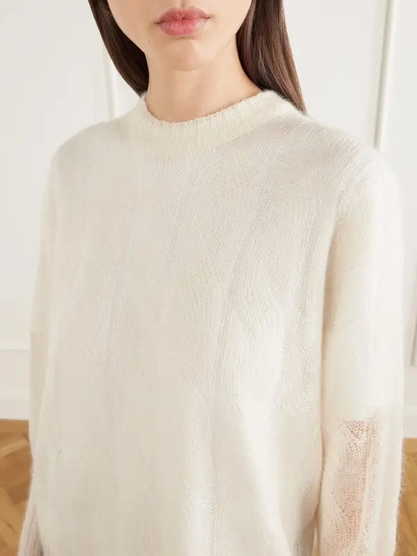 JOSEPH Delfina Mohair And Silk-blend Sweater