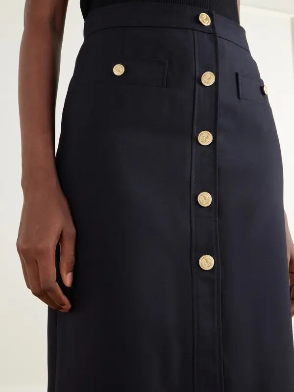 Thom Browne Cotton-blend Midi Skirt