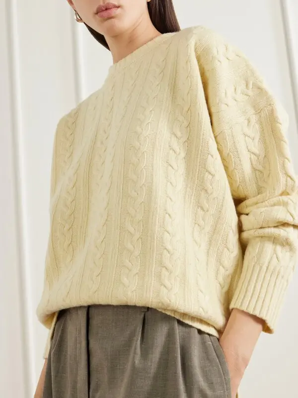 RÓHE Cable-knit Wool-blend Sweater