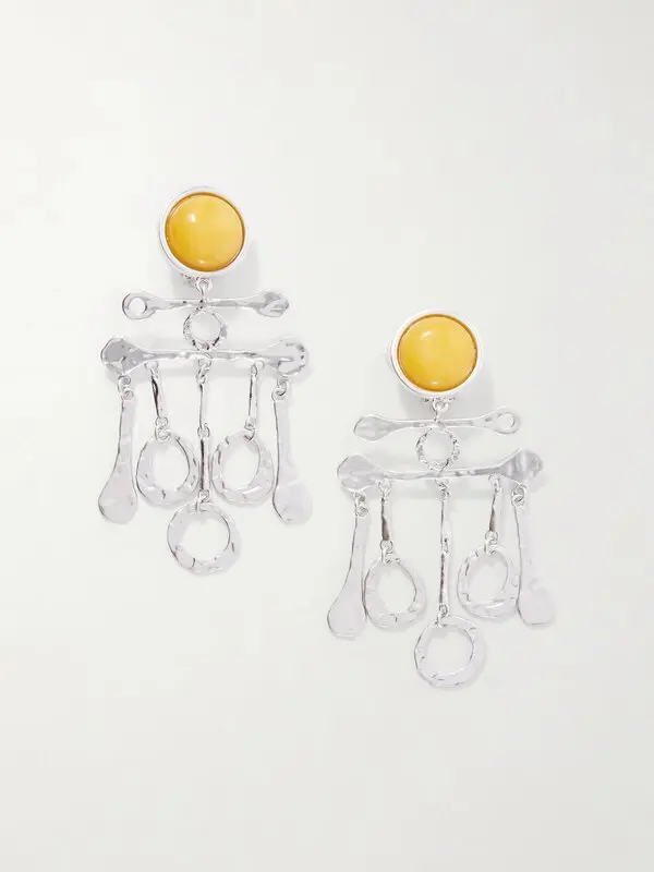 JULIETTA Valette -tone Agate Earrings