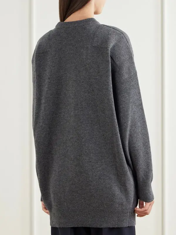 JIL SANDER Padded Wool-blend Sweater