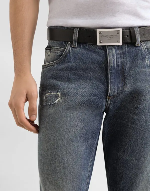Dolce & Gabbana Regular Cotton Jeans Denim Multi-colored