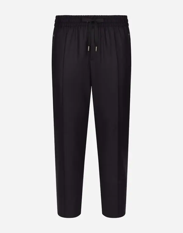 Dolce & Gabbana Wool Jogging Pants Pants And Shorts - Blue