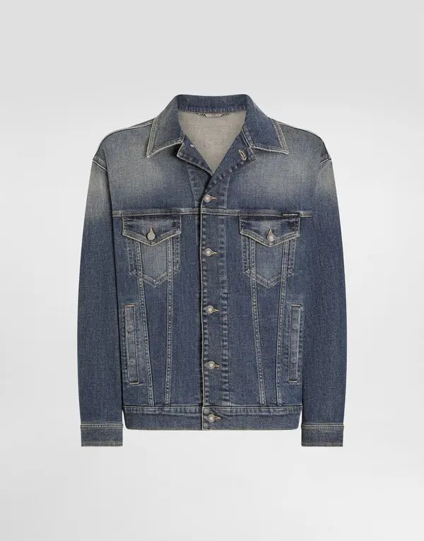 Dolce & Gabbana Giubbotto Denim Multi-colored Cotton