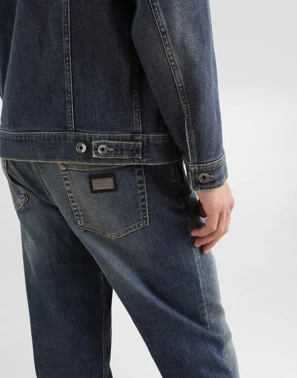 Dolce & Gabbana Giubbotto Denim Multi-colored Cotton