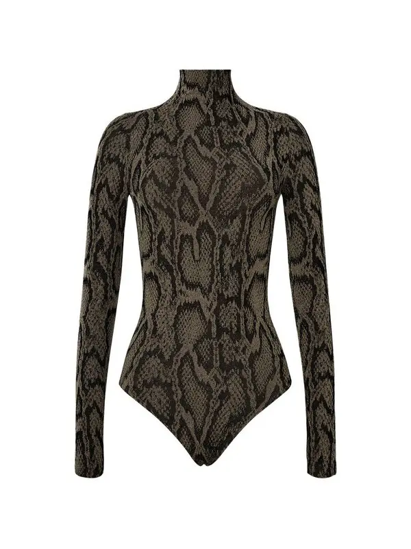 Wolford Shimmering Python Bodysuit