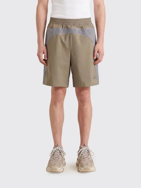 Balenciaga Abstract Print Polyester Sport Shorts With Elasticated Waist