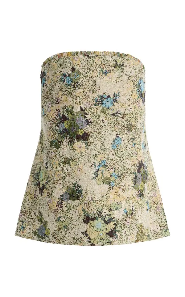 ALEMAIS Whitney Backless Jacquard Top - Multi