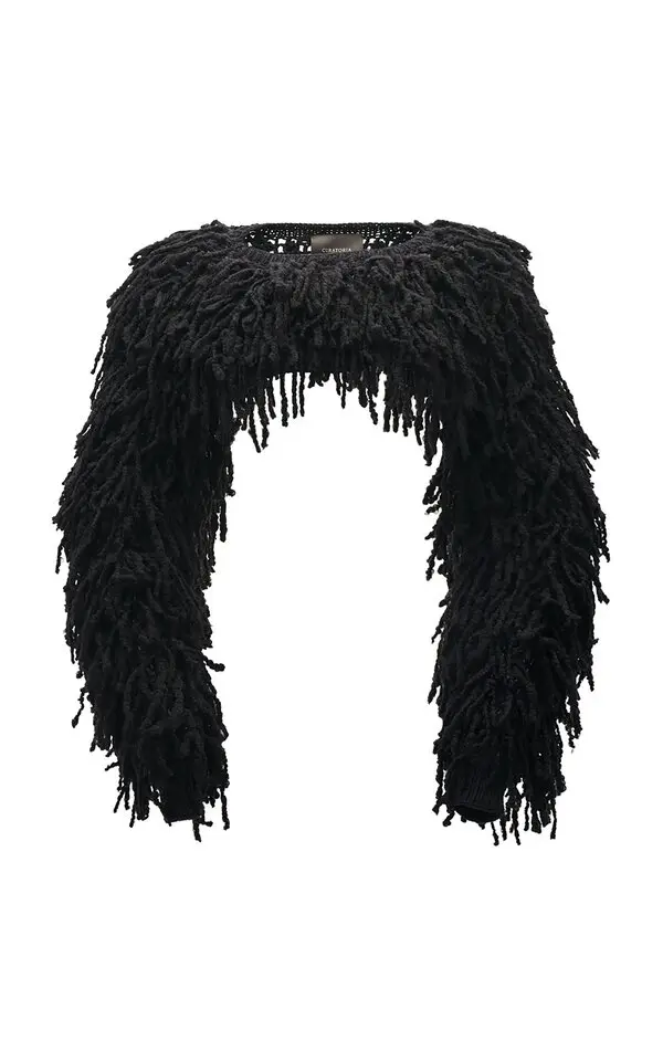 CURATORIA Lira Wool-mohair Knitted Shawl