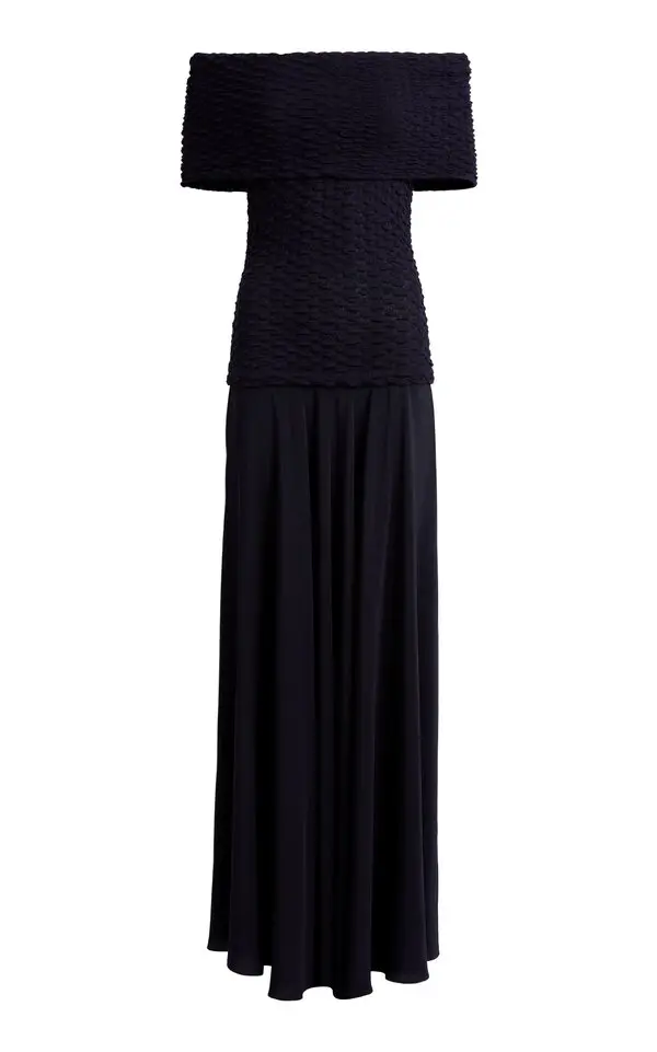 Silvia Tcherassi Taylor Knit Maxi Dress
