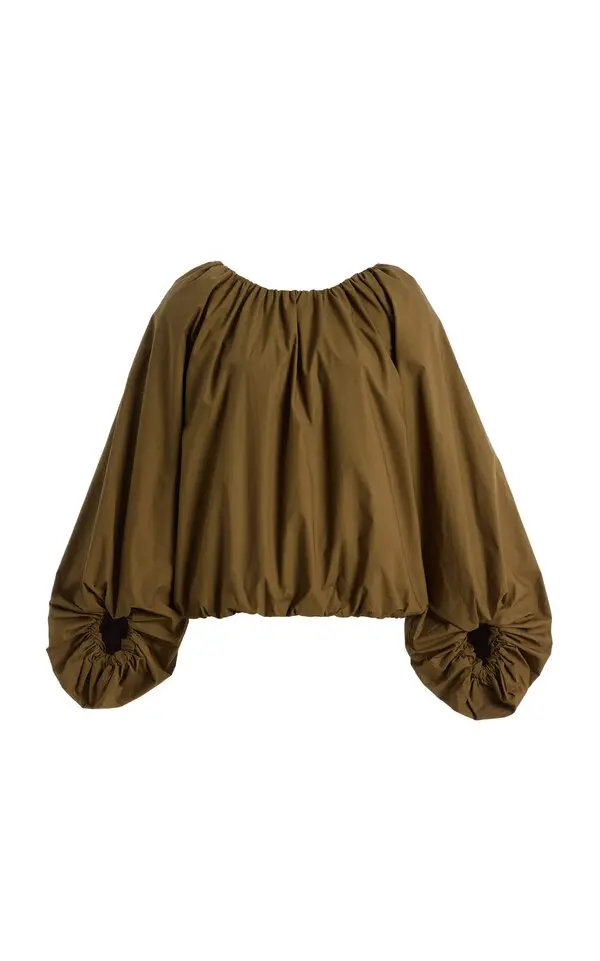 BY MALENE BIRGER Semara Balloon-sleeve Organic-cotton Top
