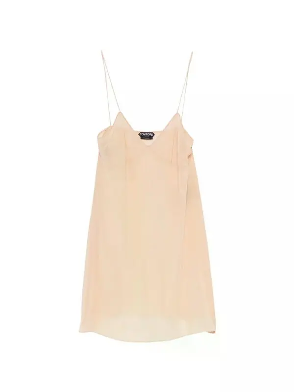 TOM FORD Stretch Georgette Cocktail Slip Dress - Neutrals